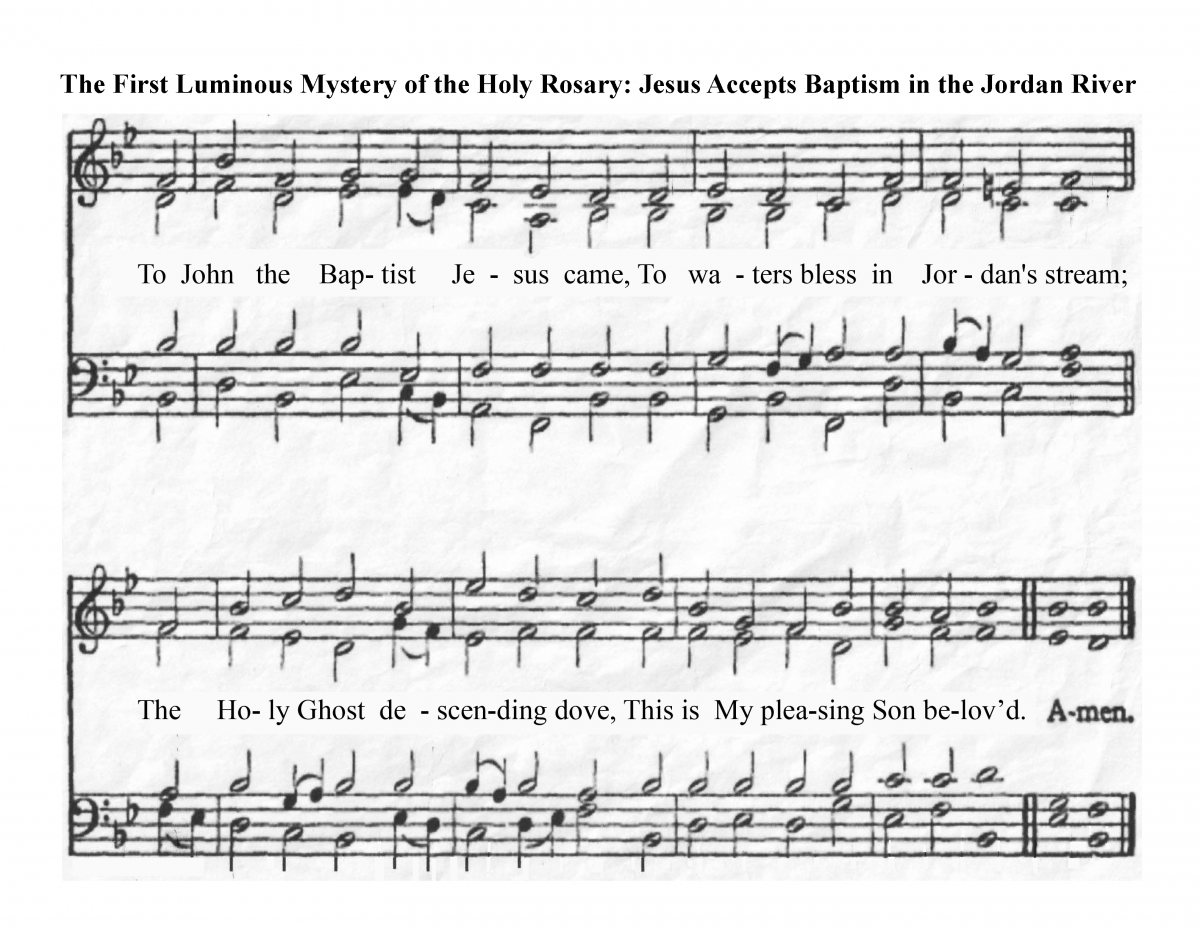 Luminous Mysteries of the Rosary - sing-prayer.org